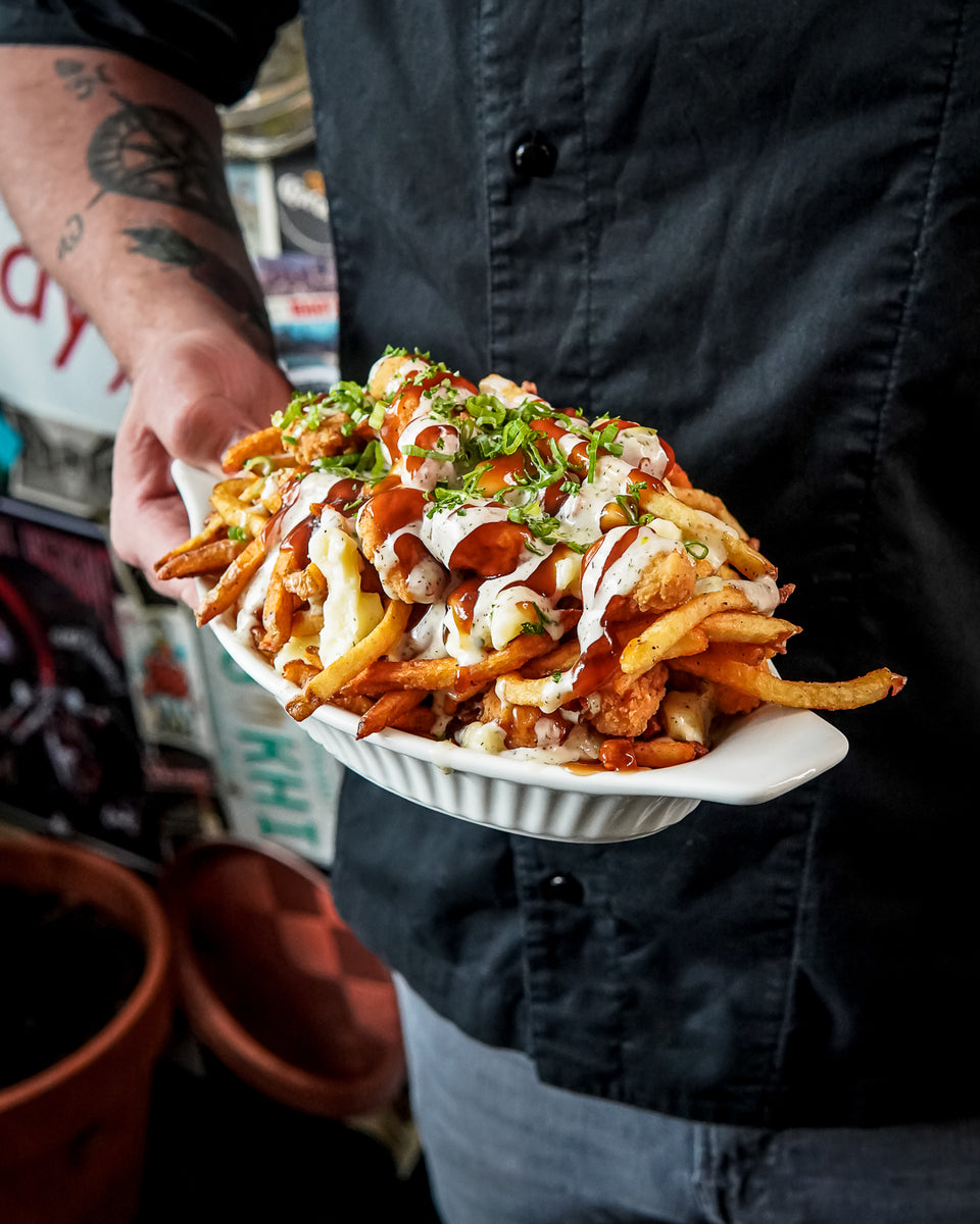 Honey Dill Popcorn Chicken Poutine (August 19-25) – Leopold's Tavern