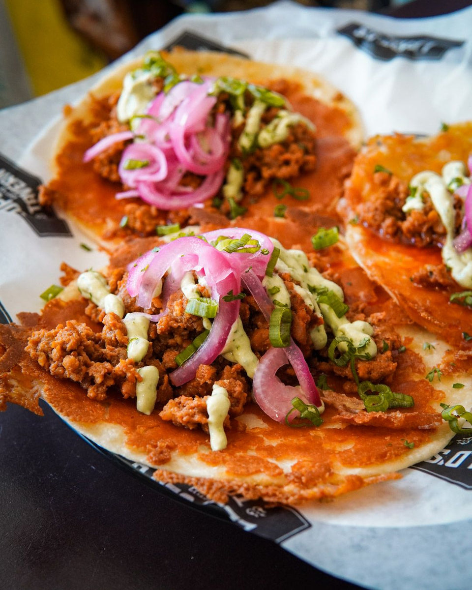 Crispy Cheese Chorizo Taco (June TNT Feature) – Leopold's Tavern