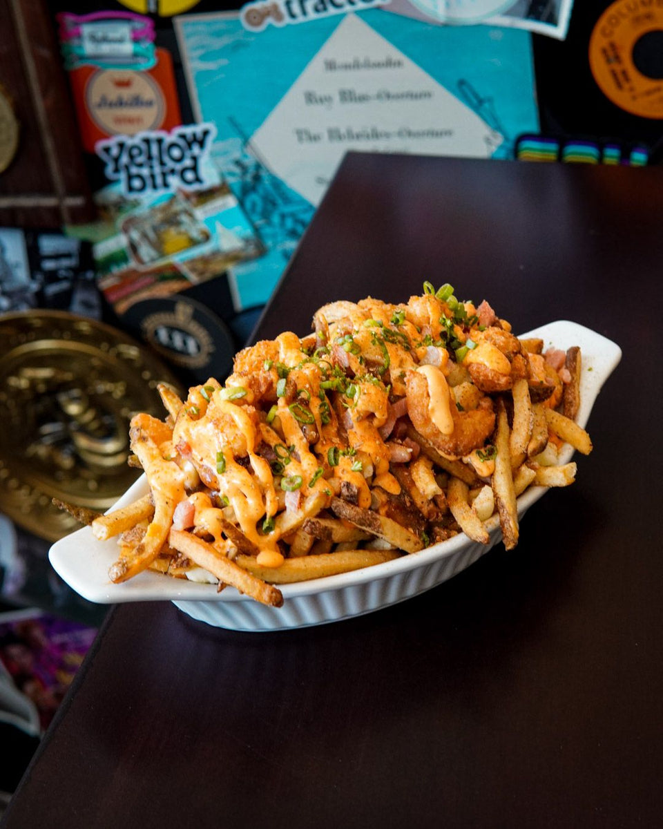 Shrimp and Bacon Po' Boy Poutine (June 23-29) – Leopold's Tavern