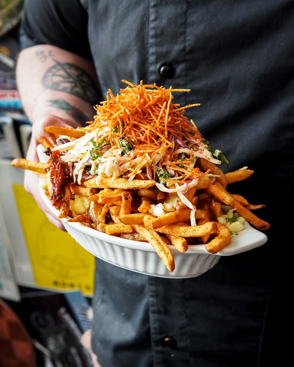 Pulled Pork Hickory Stack Poutine (June 24-30) – Leopold's Tavern